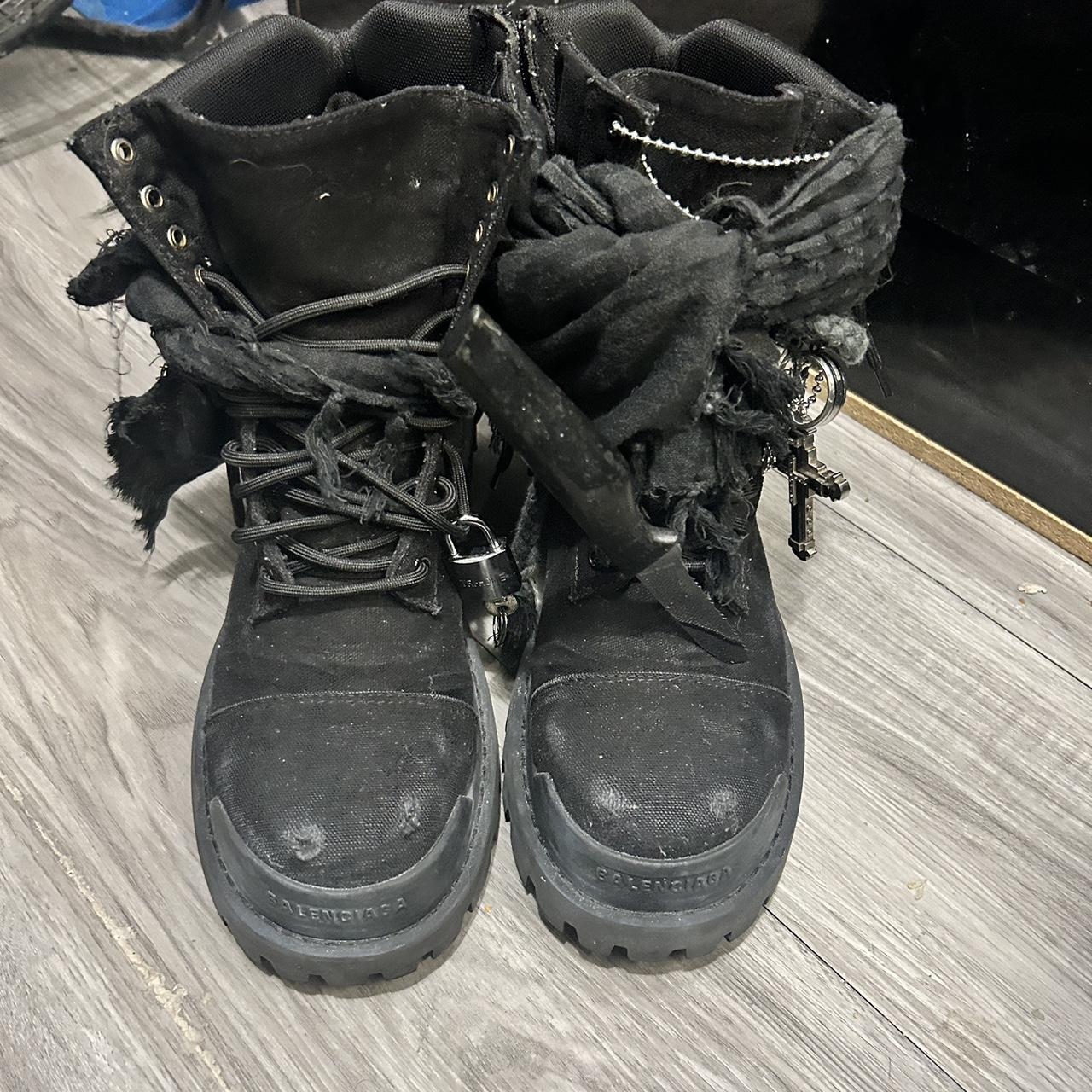 lightly used balenci strike boots DM BEFORE BUYING | Depop