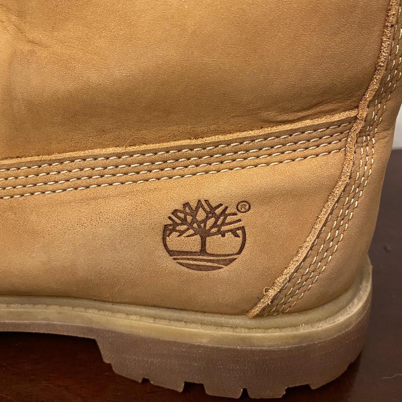 Tan Timberland boots Size 6 - Depop