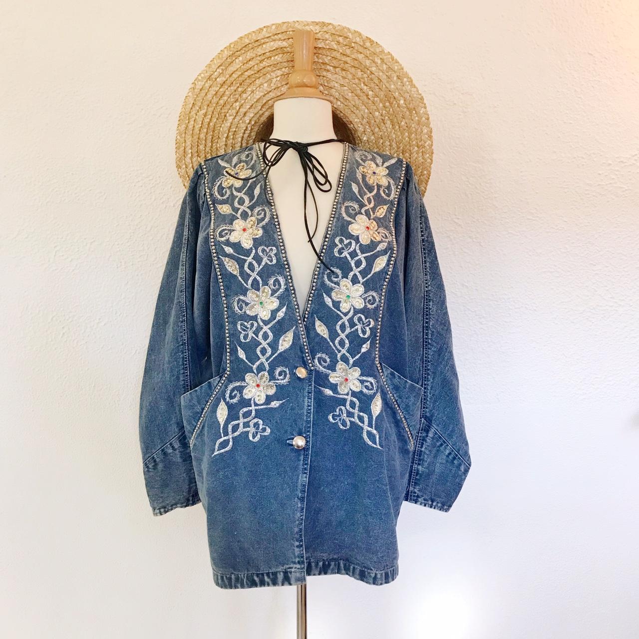 Vintage 1980's Lee Sands of Hawaii Embellished... - Depop