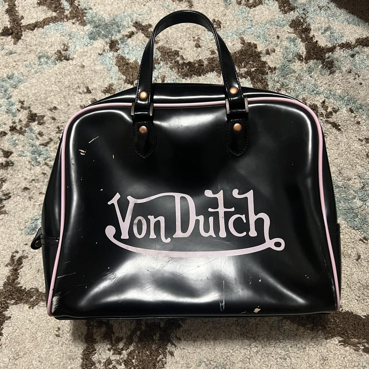 Vintage Von Dutch Small Bowling Bag Handbag Purse... - Depop