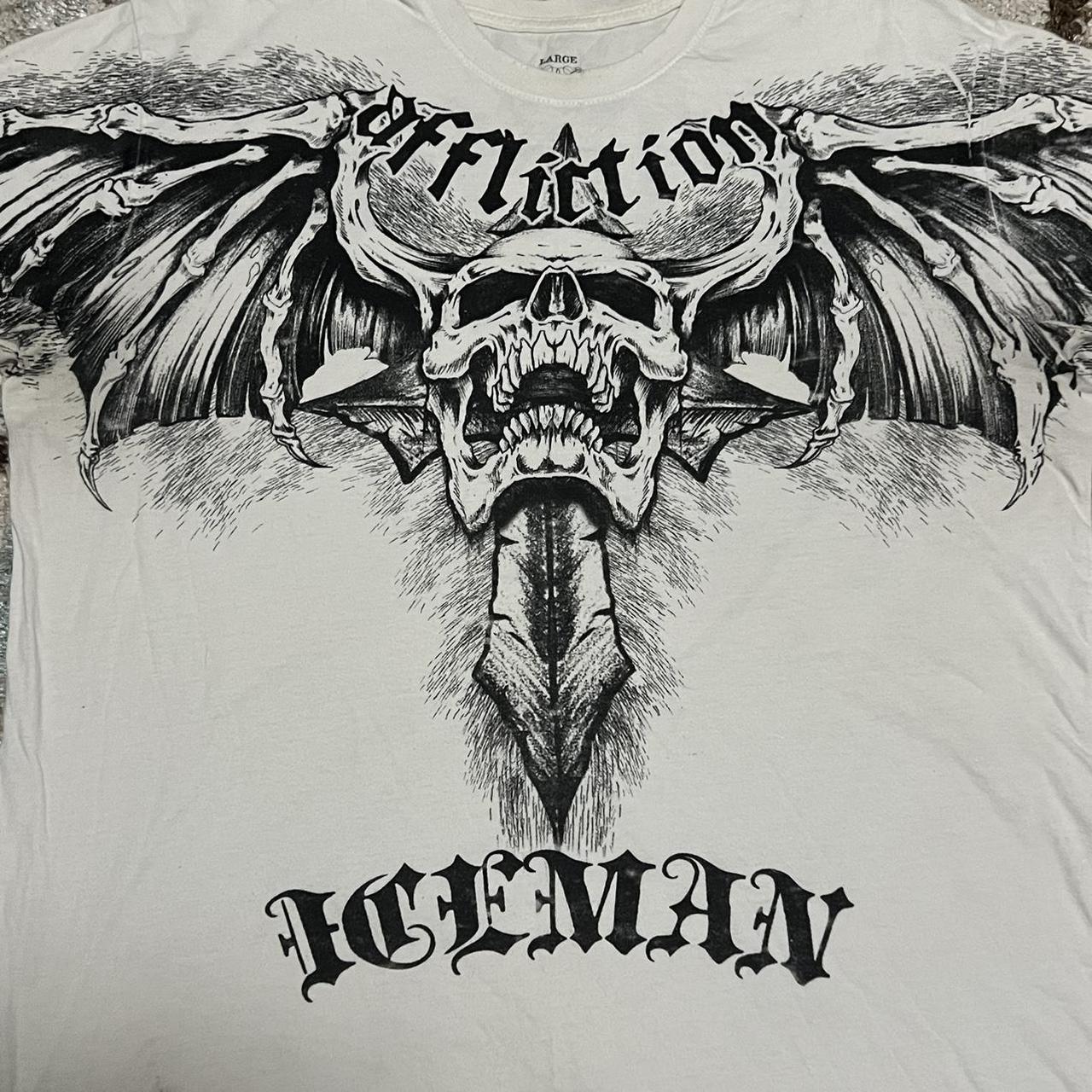 Affliction Chuck Liddell Iceman Shirt Size Large... | Depop