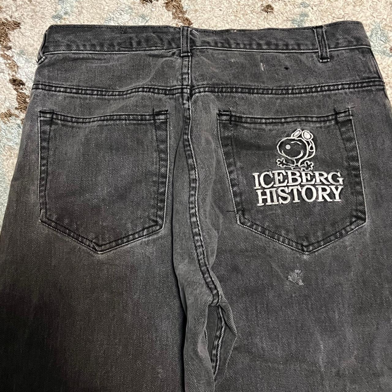 Vintage Iceberg History Snoopy Jeans Size 34x29... | Depop