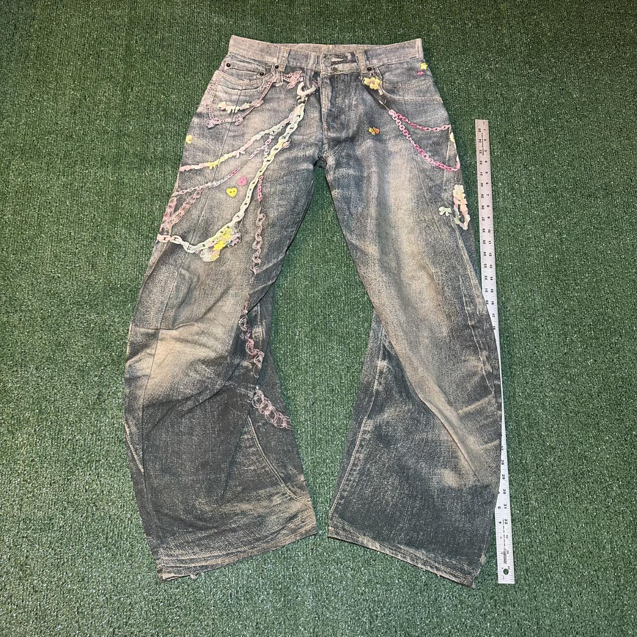 Acne Studios Blue Trompe L'oeil Loose Fit 2006M... | Depop