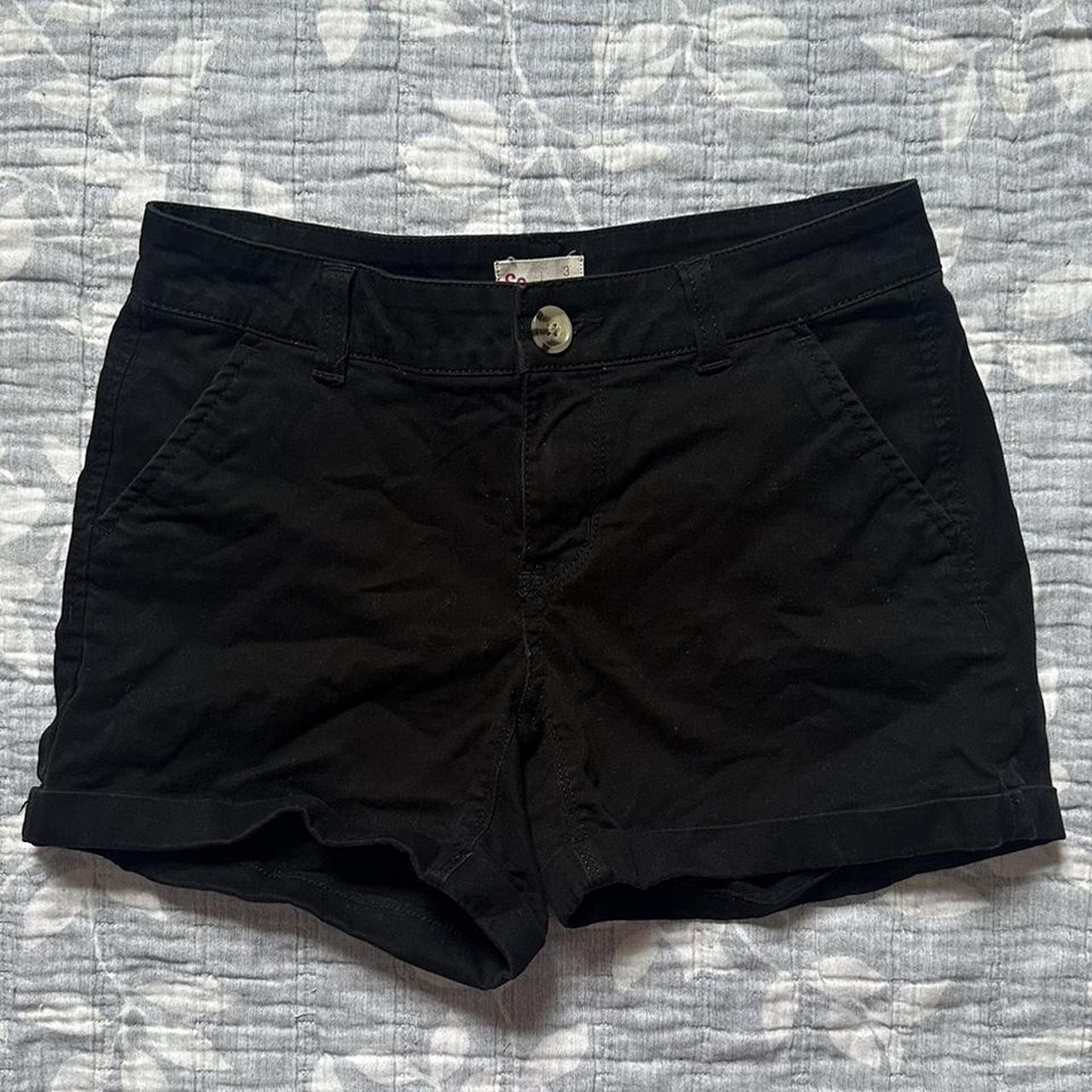 simple black short shorts cute and in good... - Depop