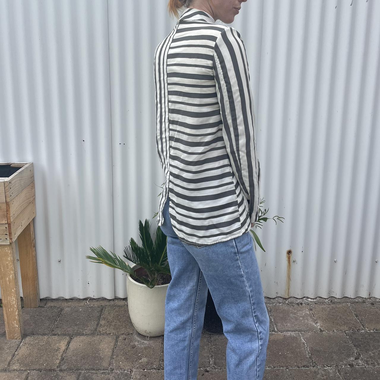 Sass And Bide Retro Blazer 🤍🖤🤍🖤 Striped Blazer With Depop