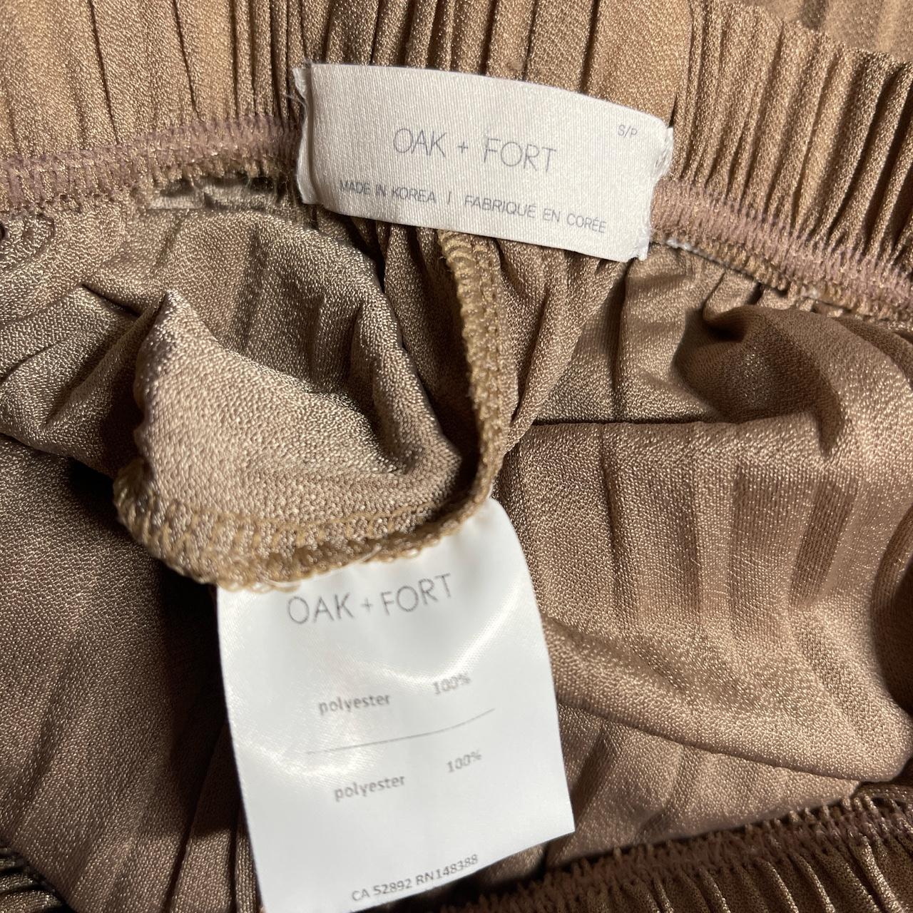 Oak + Fort Women's Tan Trousers | Depop