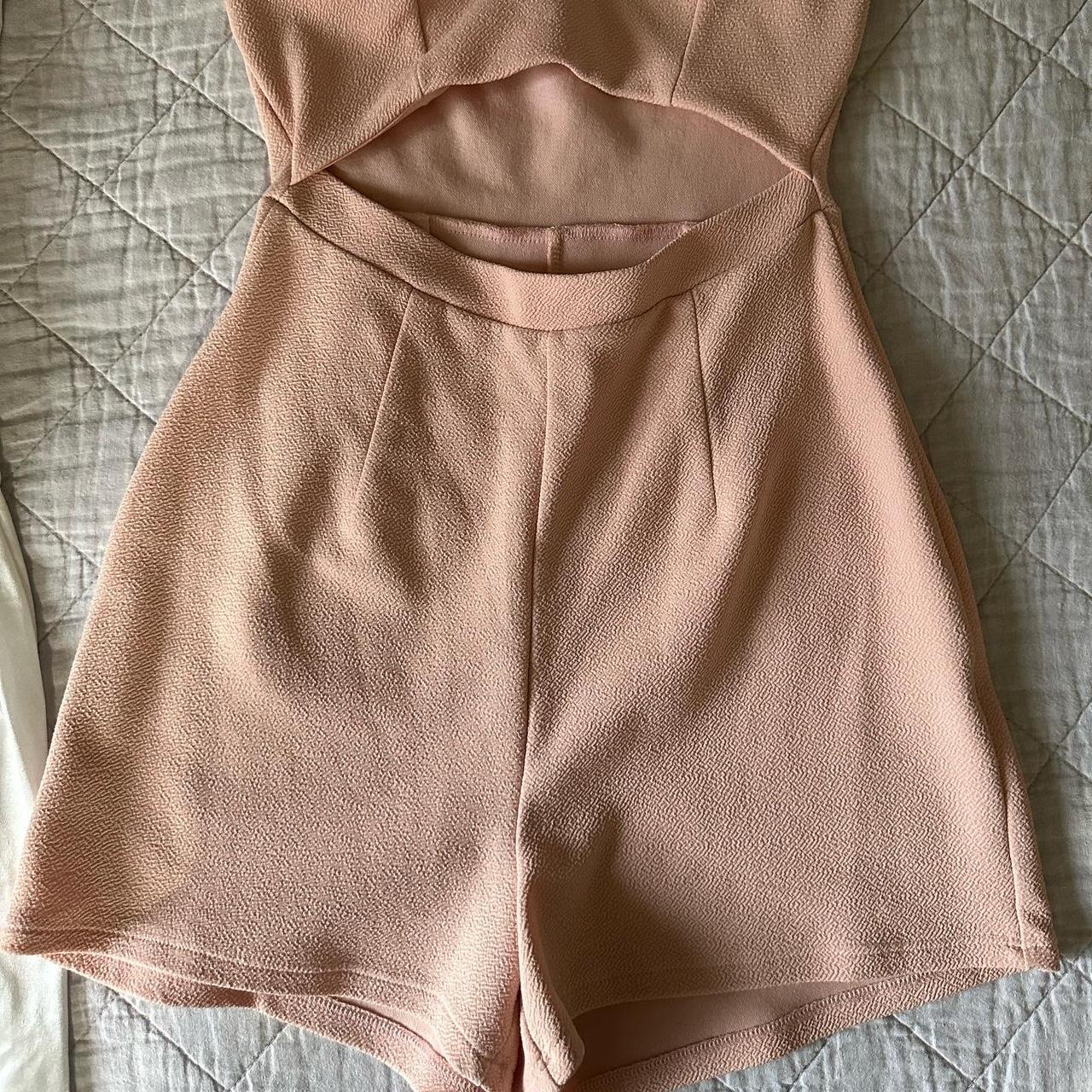 Forever 21 Women's Pink Playsuit-romper | Depop