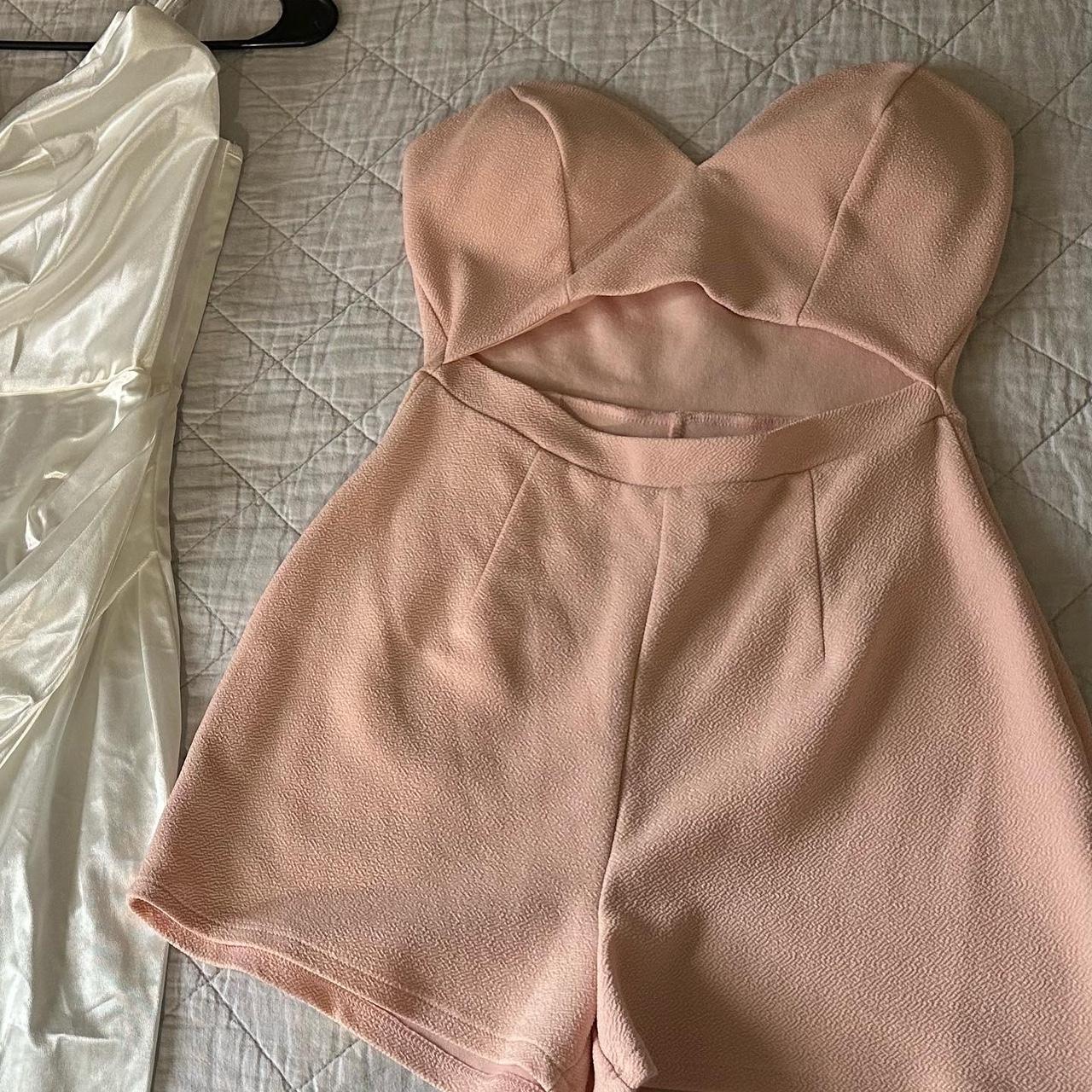 Forever 21 Women's Pink Playsuit-romper | Depop