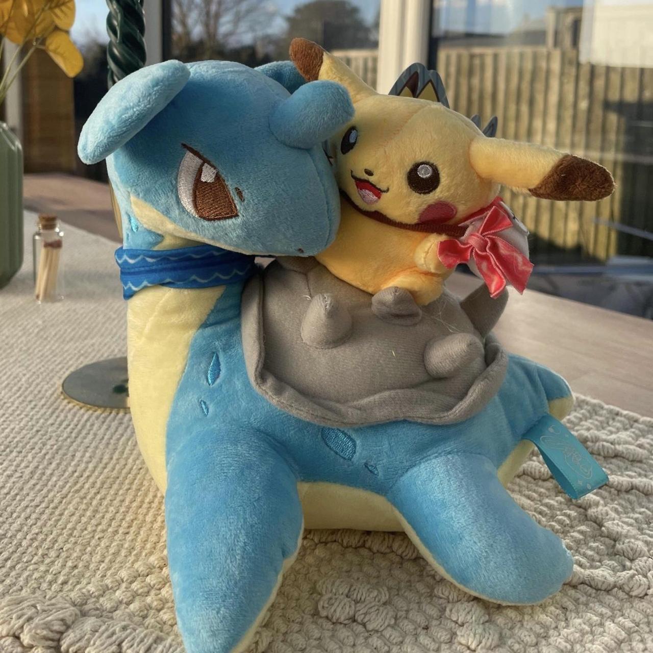 PIKACHU RIDING LAPRAS RARE PLUSHIE All items will... | Depop