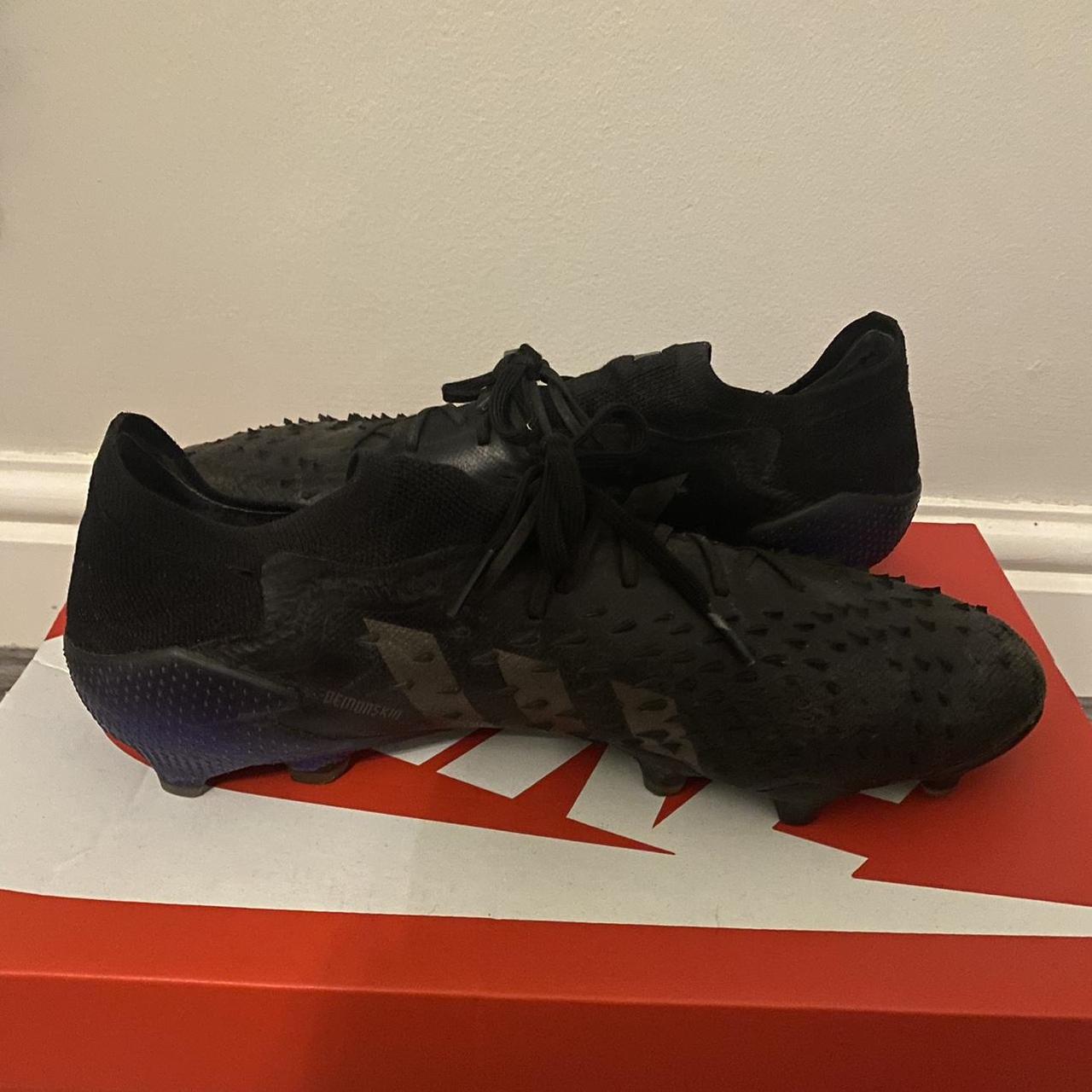 Black and purple adidas predator football boots.... - Depop