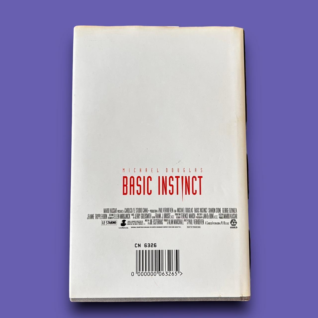 Vintage 90s Basic Instinct Movie Novel Book 📖... - Depop