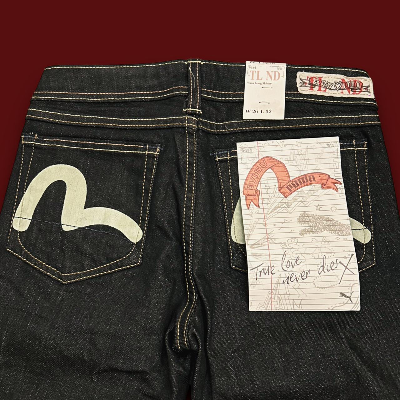 Vintage Evisu Puma Jeans pair of Deadstock Y2K... - Depop