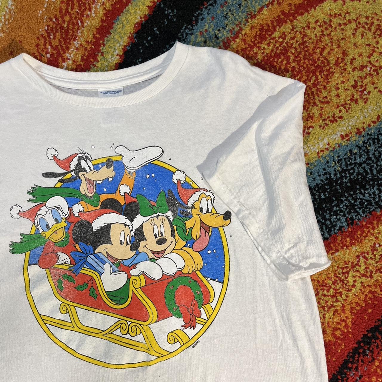 - Mickey Mouse & Gang Christmas Sleigh Ride Tee -... - Depop