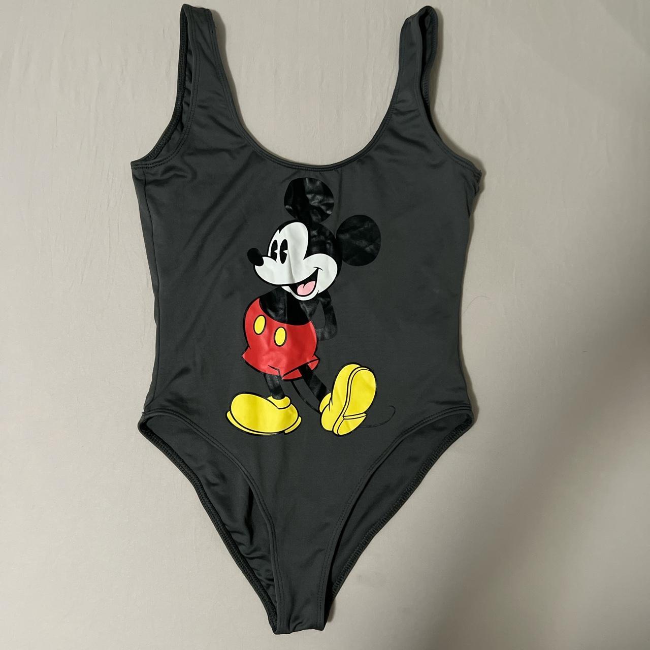 One piece Mickey Mouse swimsuit: size Large - Depop