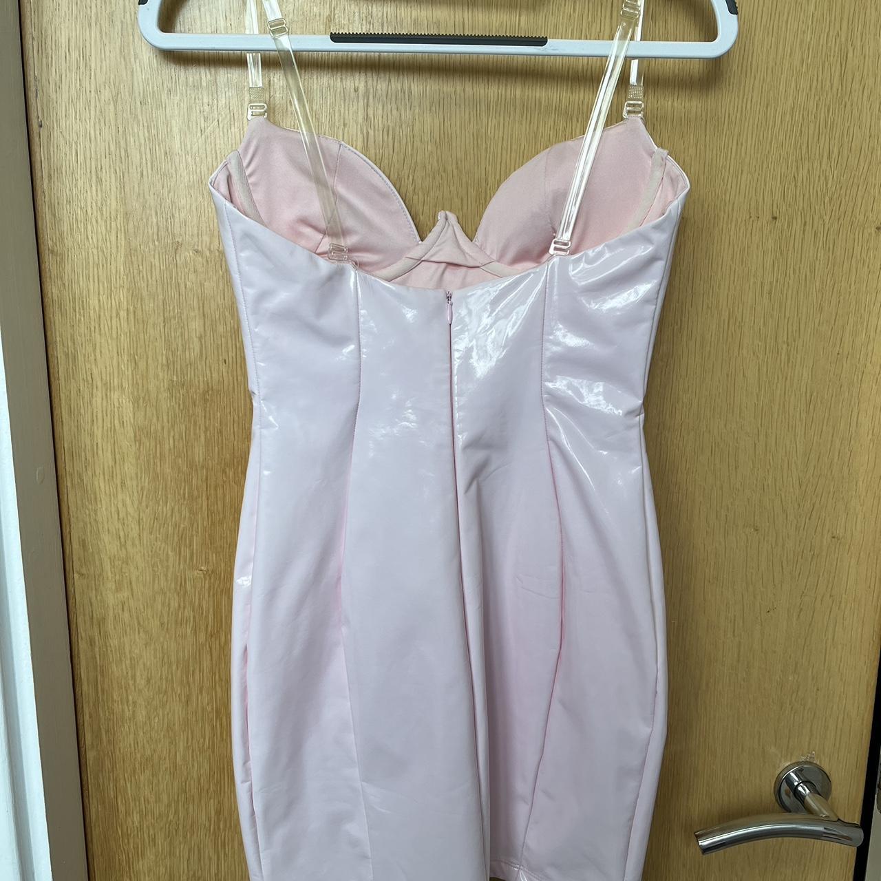 Oh Polly brand new with tags PVC dress in light... - Depop