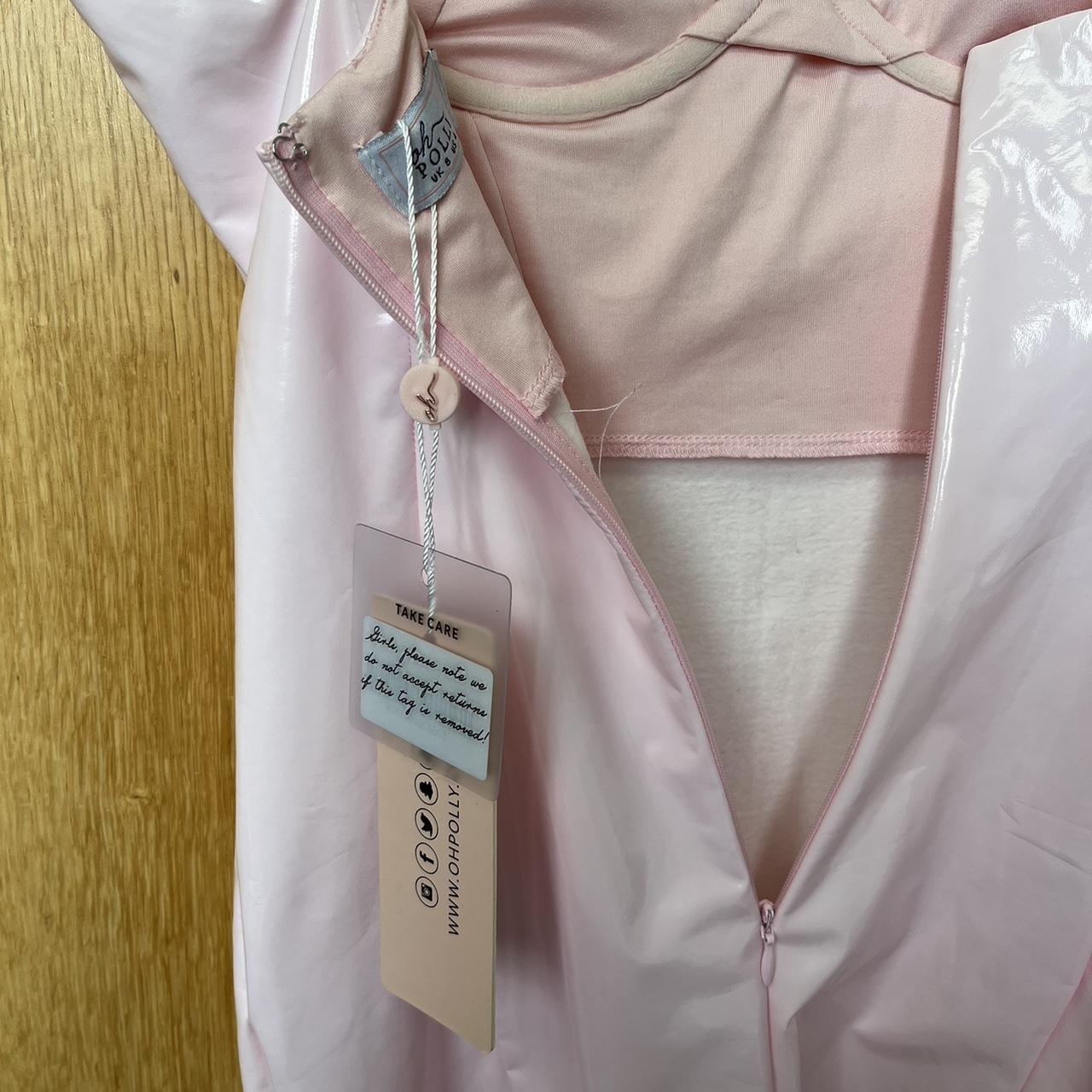 Oh Polly brand new with tags PVC dress in light... - Depop
