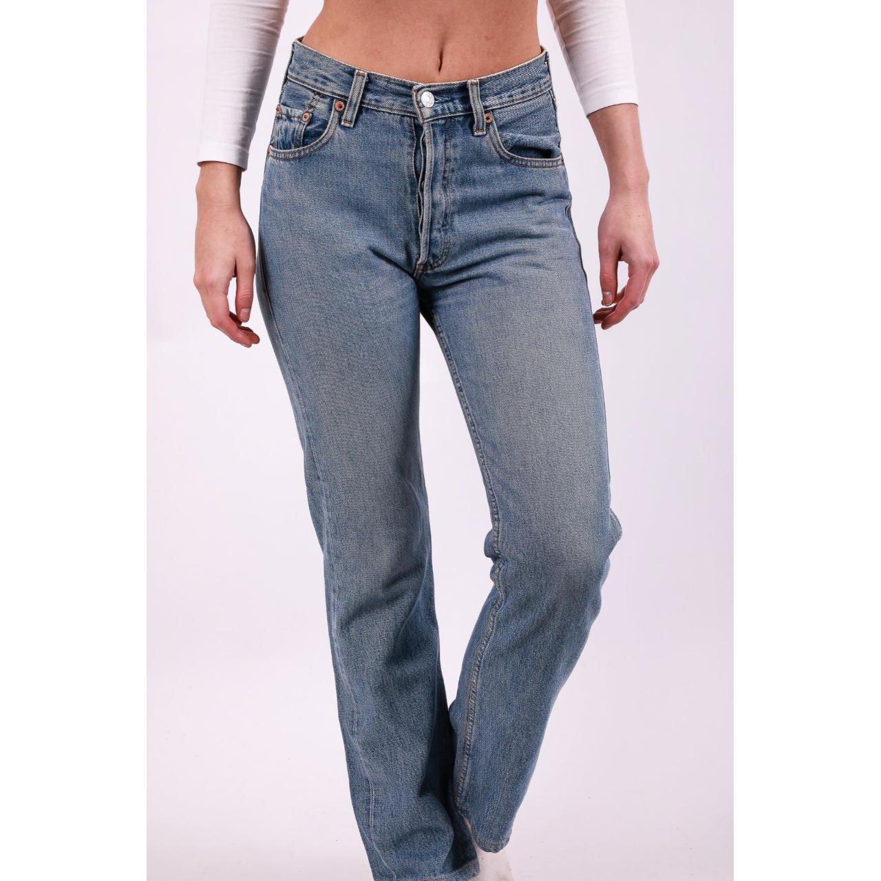 Vintage Levis 501 Denim Jeans in Blue Size on... - Depop