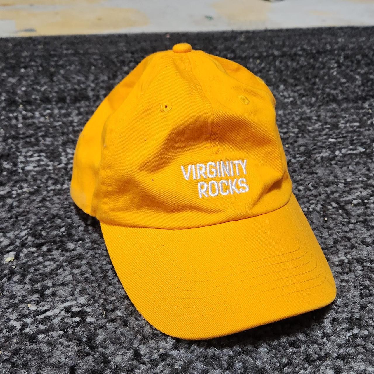Virginity rocks hat worn twice #Dannyduncan... | Depop
