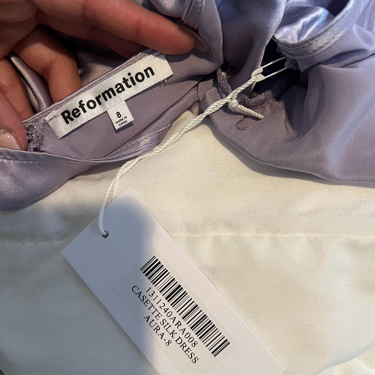 Reformation purple silk dress. Never worn tags still... - Depop