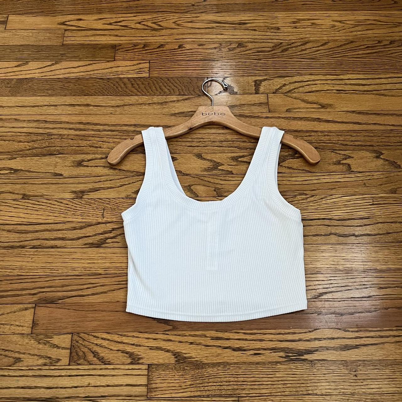 Alo Wellness Rib Crop tank size S in White! Brand... - Depop