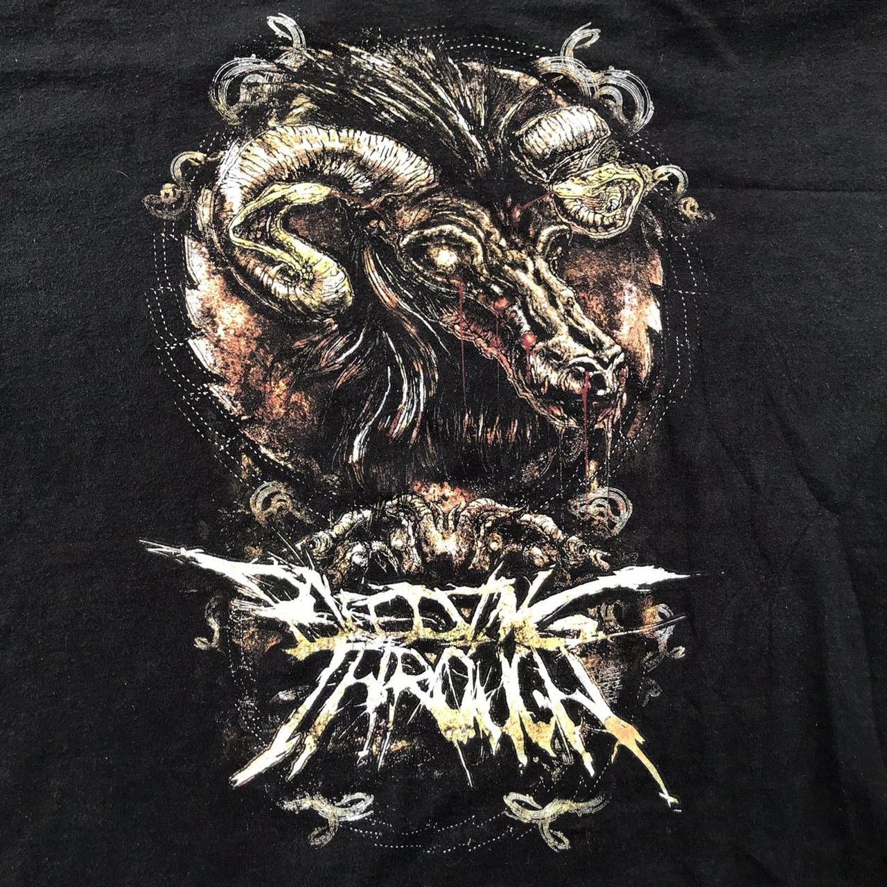 Y2K Bleeding Through Vintage Band T Shirt Concert... - Depop
