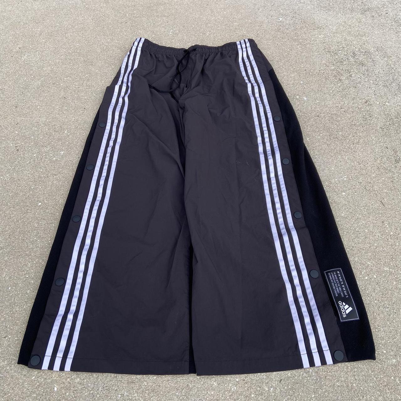 Vintage Y2K baggy wide leg adidas track... - Depop