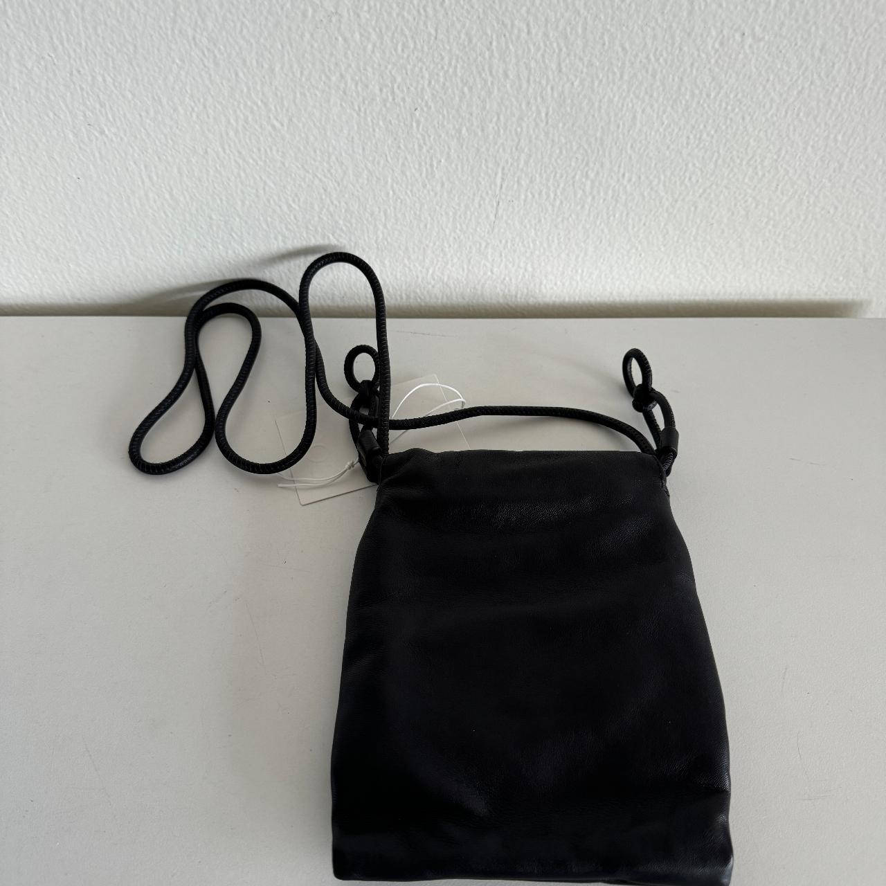 New COS Mini LEATHER CAVATELLI DRAWSTRING POUCH... - Depop