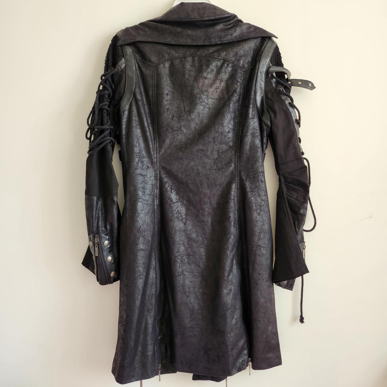 PUNK RAVE Black Steampunk Visual Kei Coat Length:... - Depop