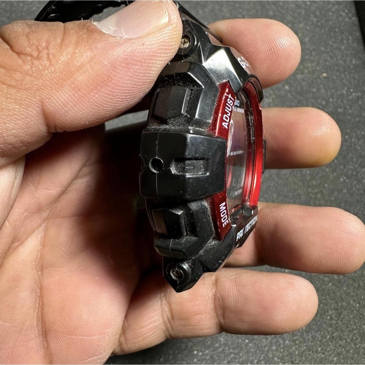 Casio G-Shock Men's Quartz Digital Black Red Watch... - Depop