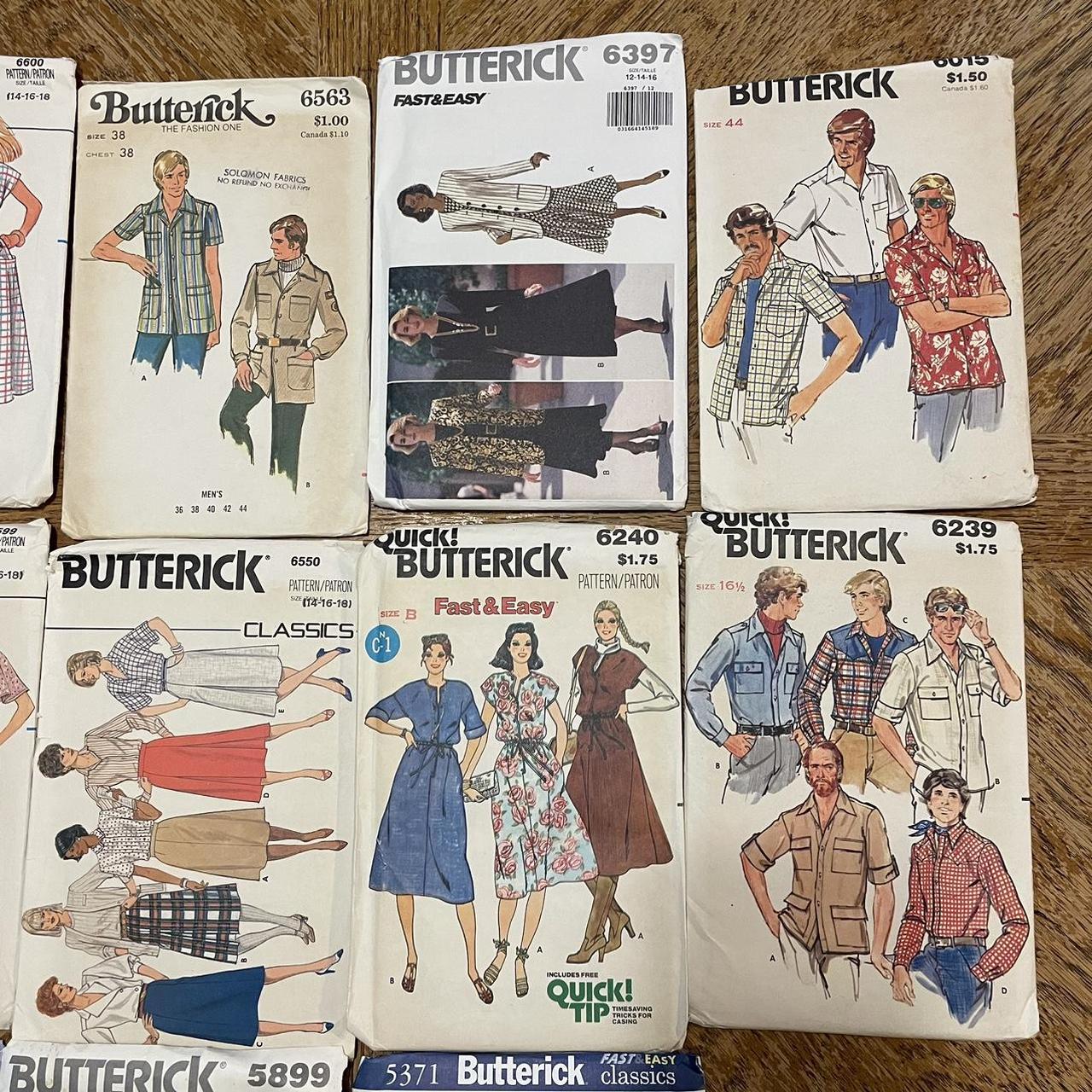 Lot Of 13 Butterick Vintage Sewing Patterns Womens... - Depop