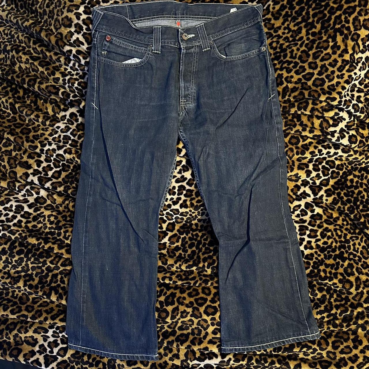 vintage evisu x puma jeans 34w 32l #evisu... - Depop