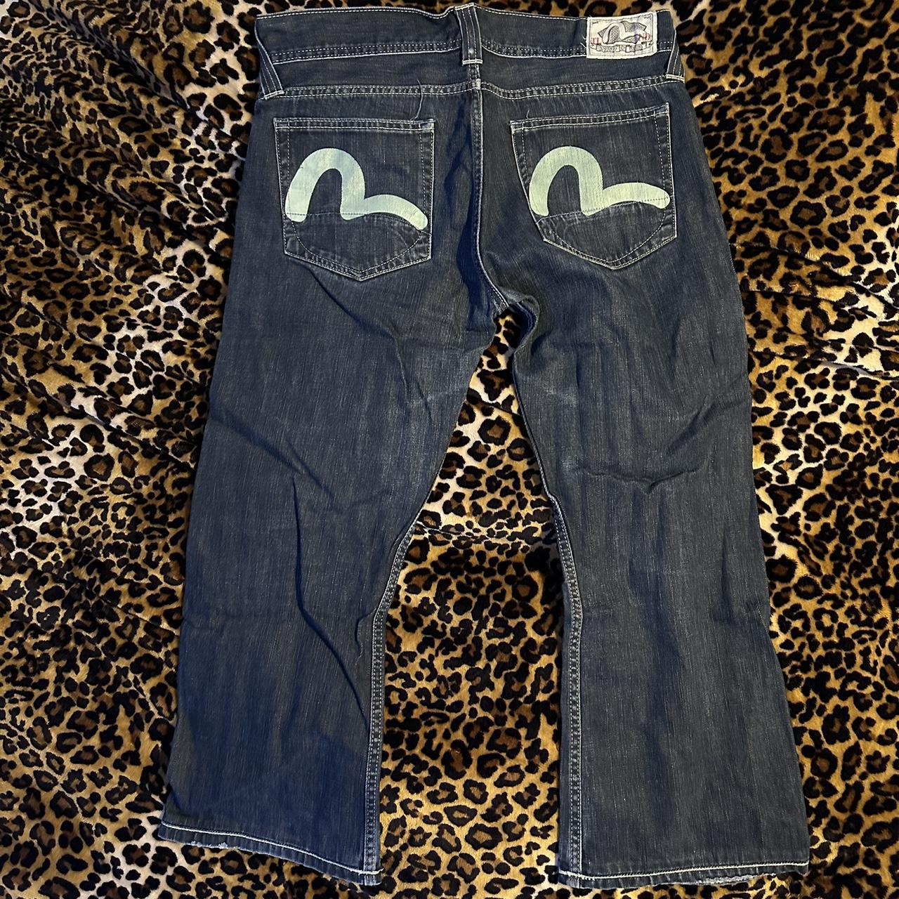 vintage evisu x puma jeans 34w 32l #evisu... - Depop