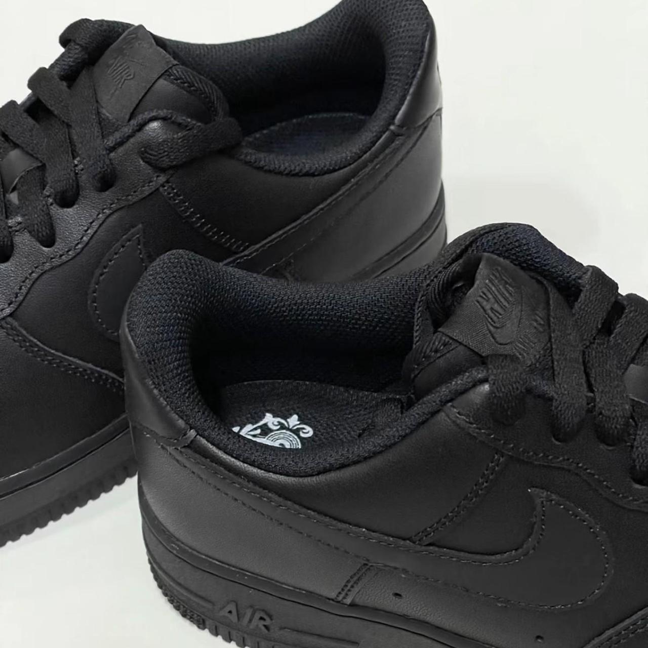 Nike Air Force 1 One Low '07 Black Triple Size 9... | Depop