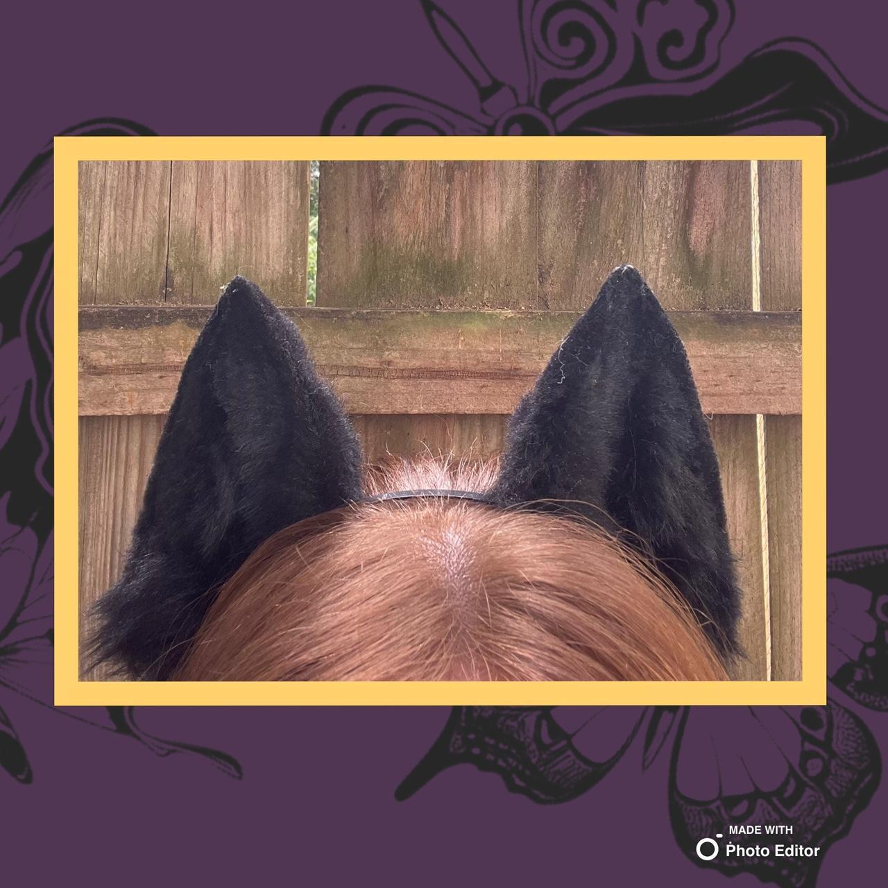 FurEars Black Wolf Ears These mysterious ears are... - Depop