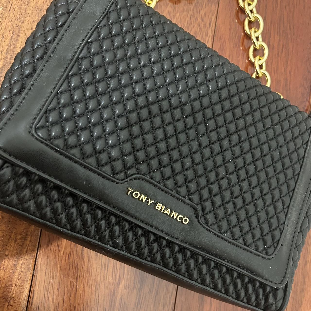 TONY BIANCO BLACK BAG WITH TWO TYPES OF STRAPS - Depop