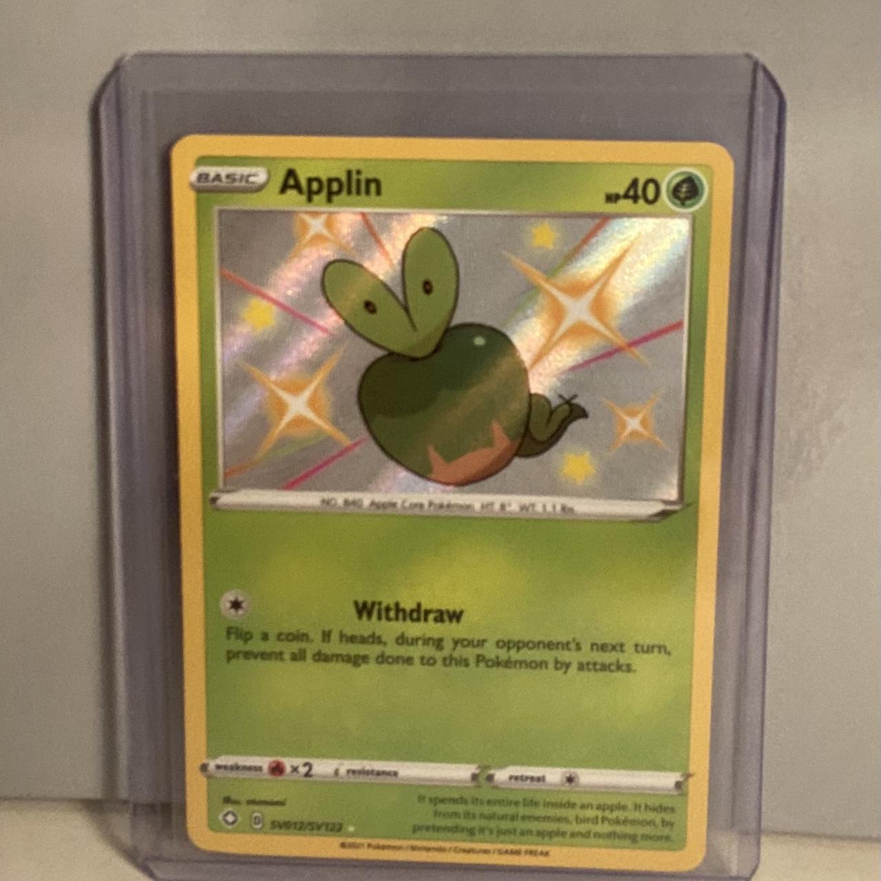 Applin Pokémon card Card is in new condition ... - Depop