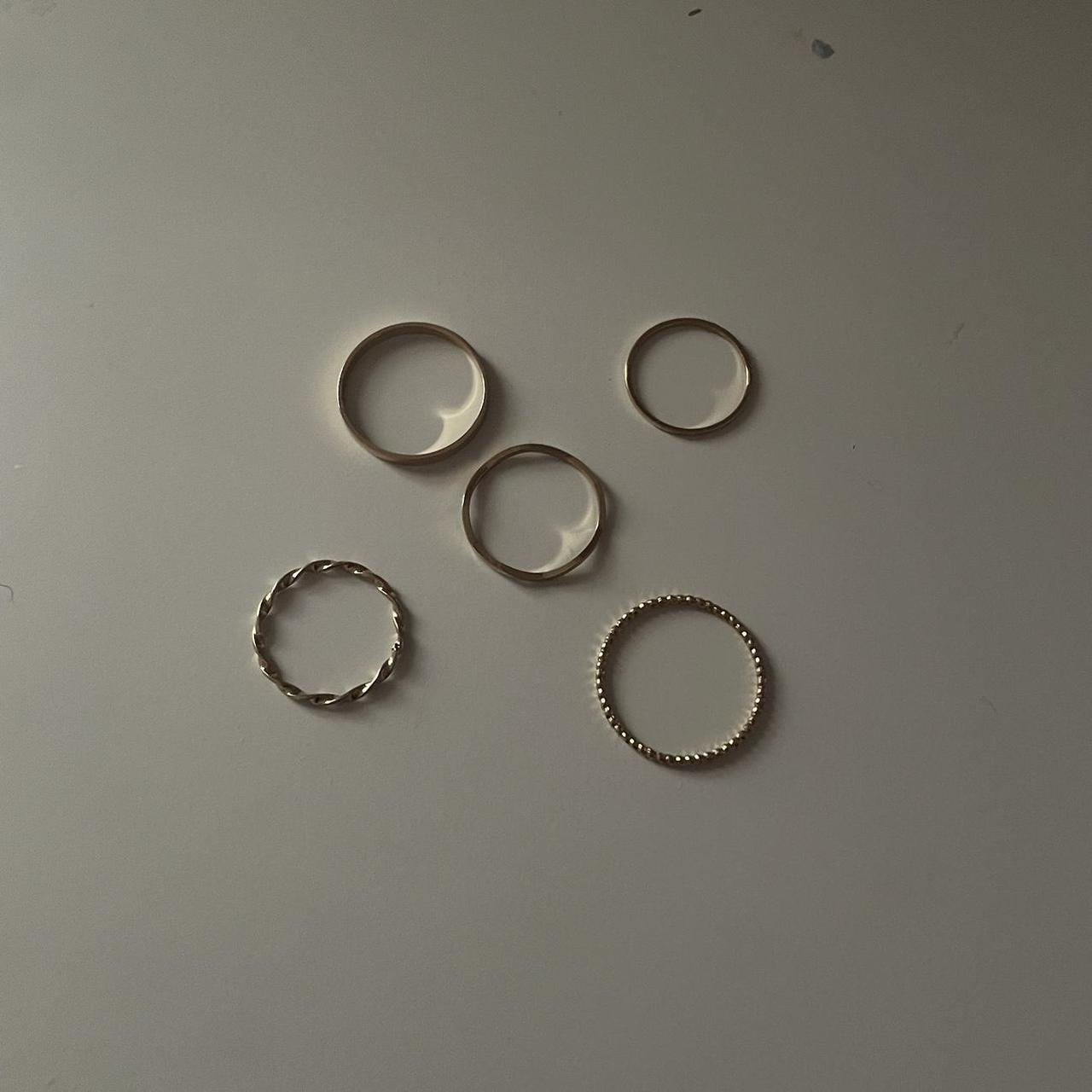 gold ring pack shein rings they js don’t fit me... - Depop