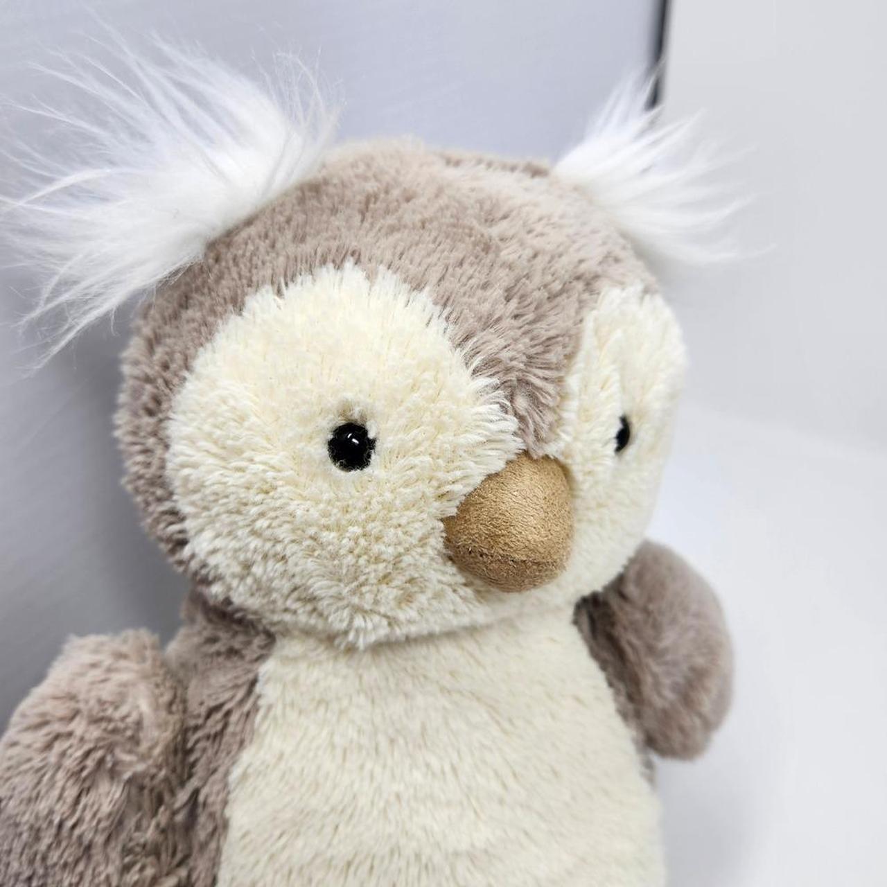Jellycat Owl Stuffed Animal Plush Toy Cream Brown... | Depop