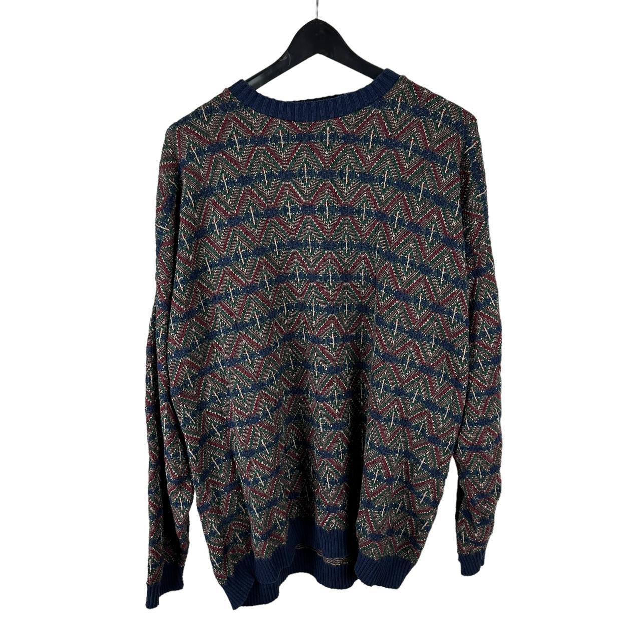 Vintage 90s Liberty Sweaters Made In USA Colorful... - Depop