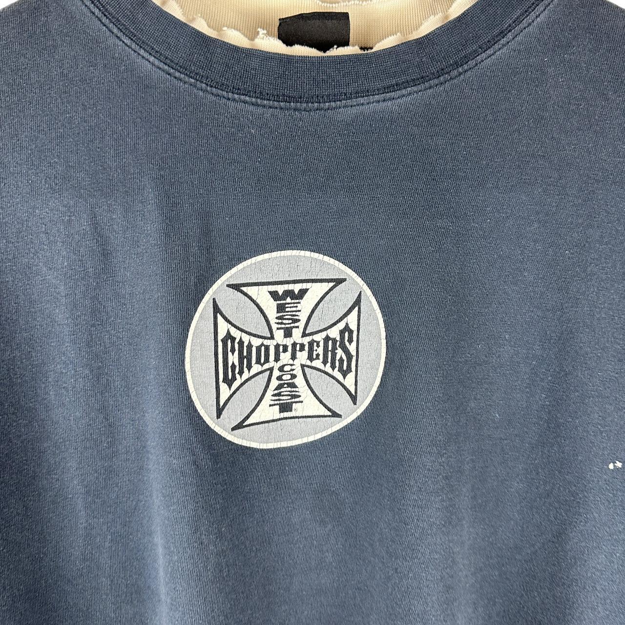 Vintage 90s West Coast Choppers Long Sleeve Bike... - Depop