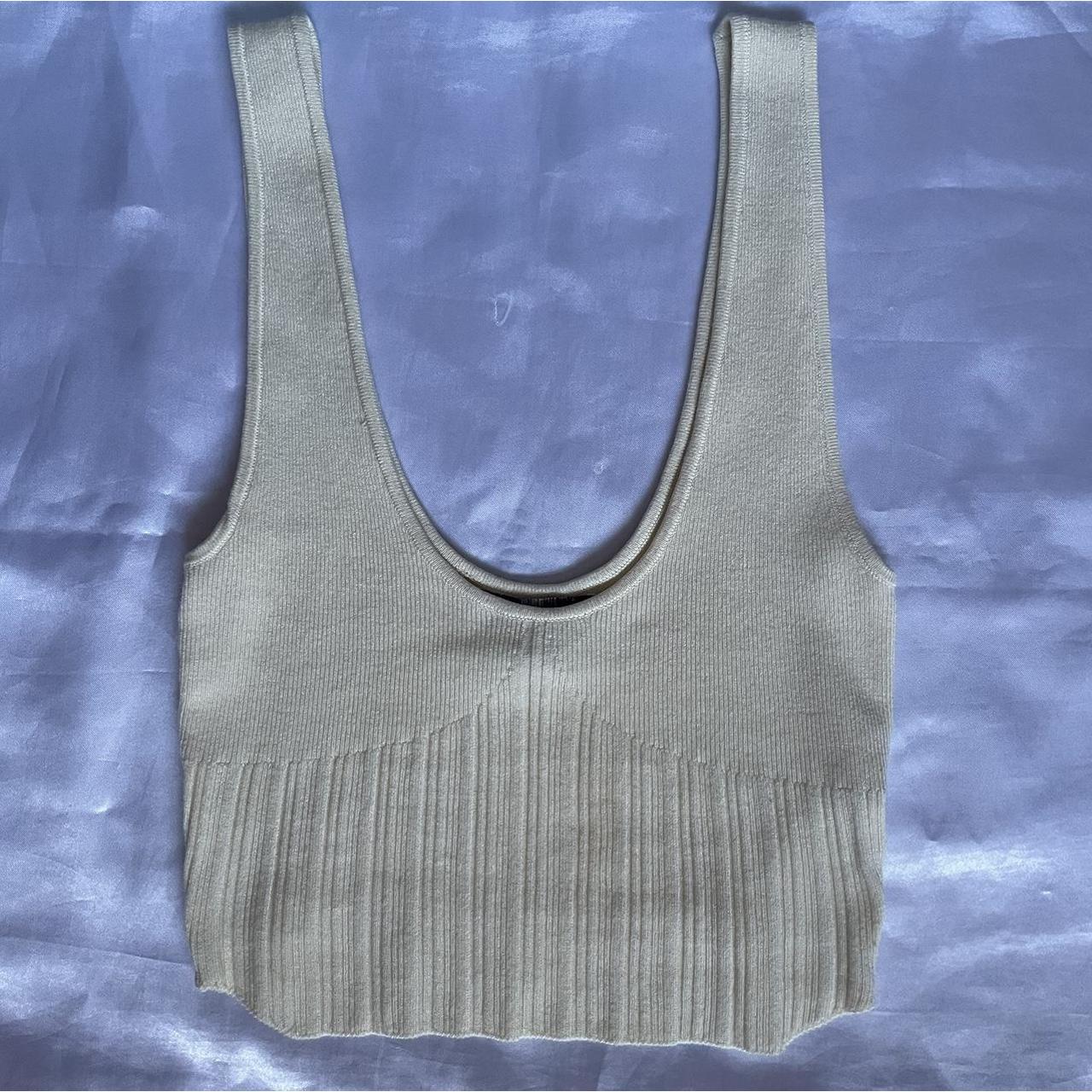 Women's Cream Vest | Depop