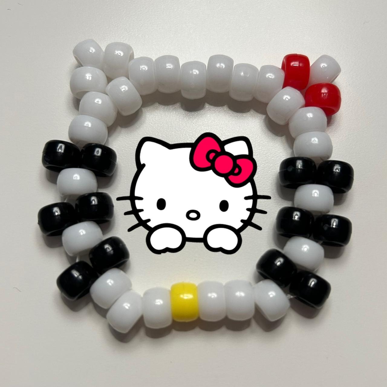 Hello Kitty Kandi Cuff. Pony bead single cuff... - Depop