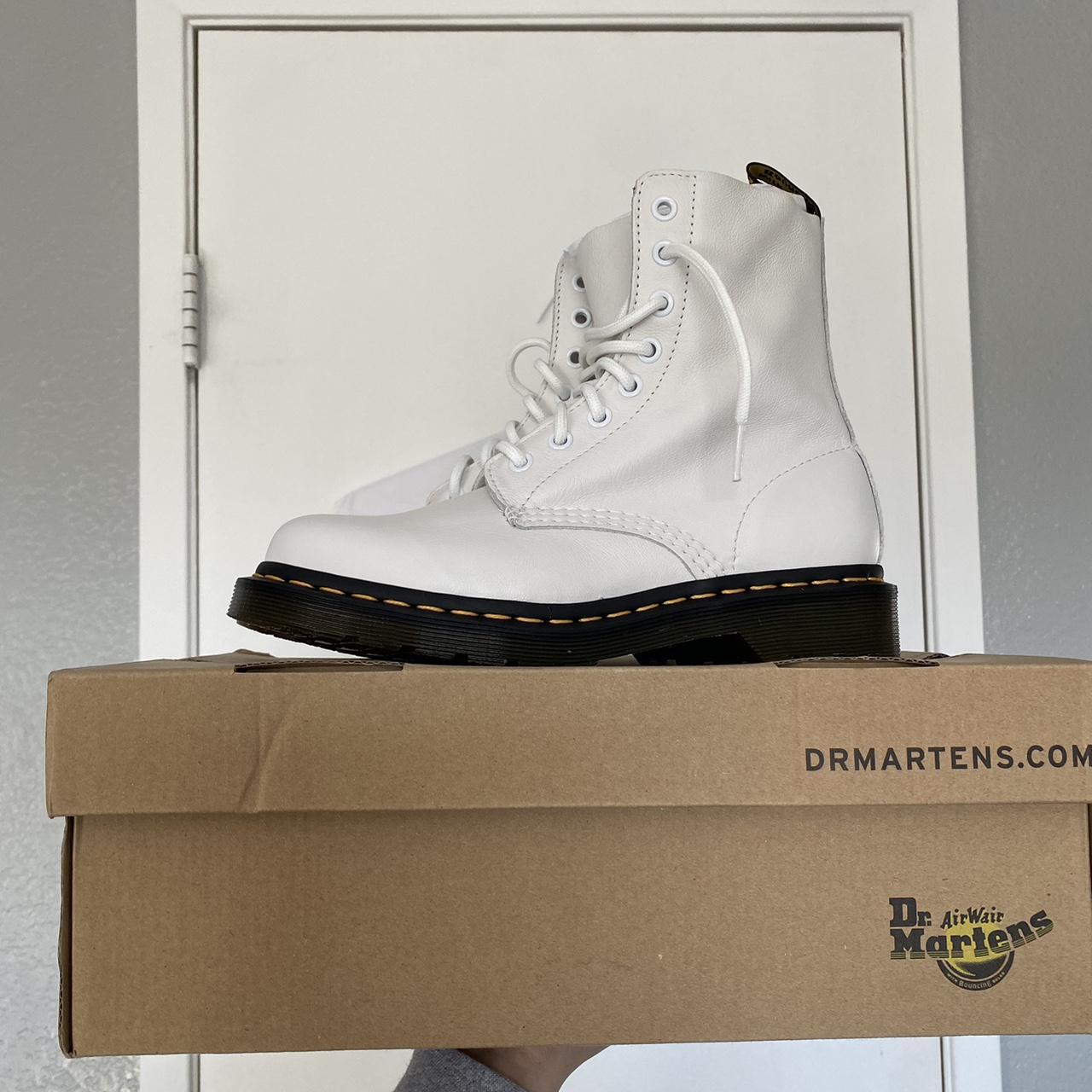 Brand New White Docs !!! Size 7 in women -Never... - Depop