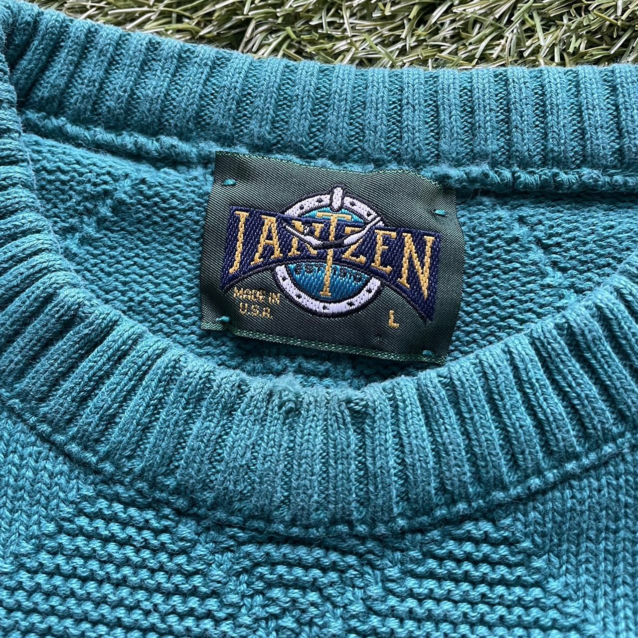 Vintage Turquoise Jantzen Sweater ~ Size: Large... | Depop