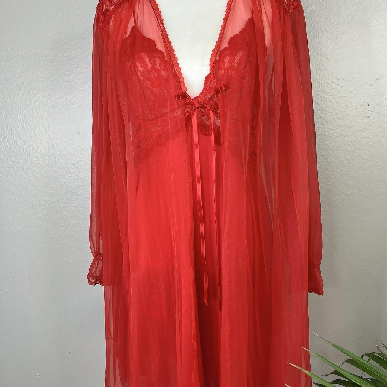 2 piece gown set Brand: Barbizon No imperfections... - Depop