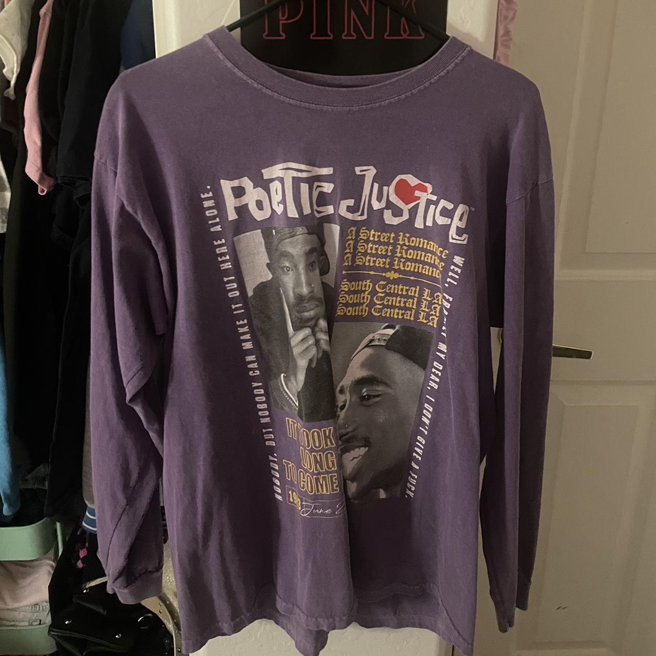 Purple Tupac Long Sleeve | Depop