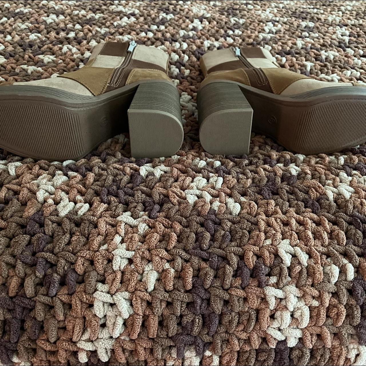 Viral universal thread patchwork boots. Perfect for... - Depop