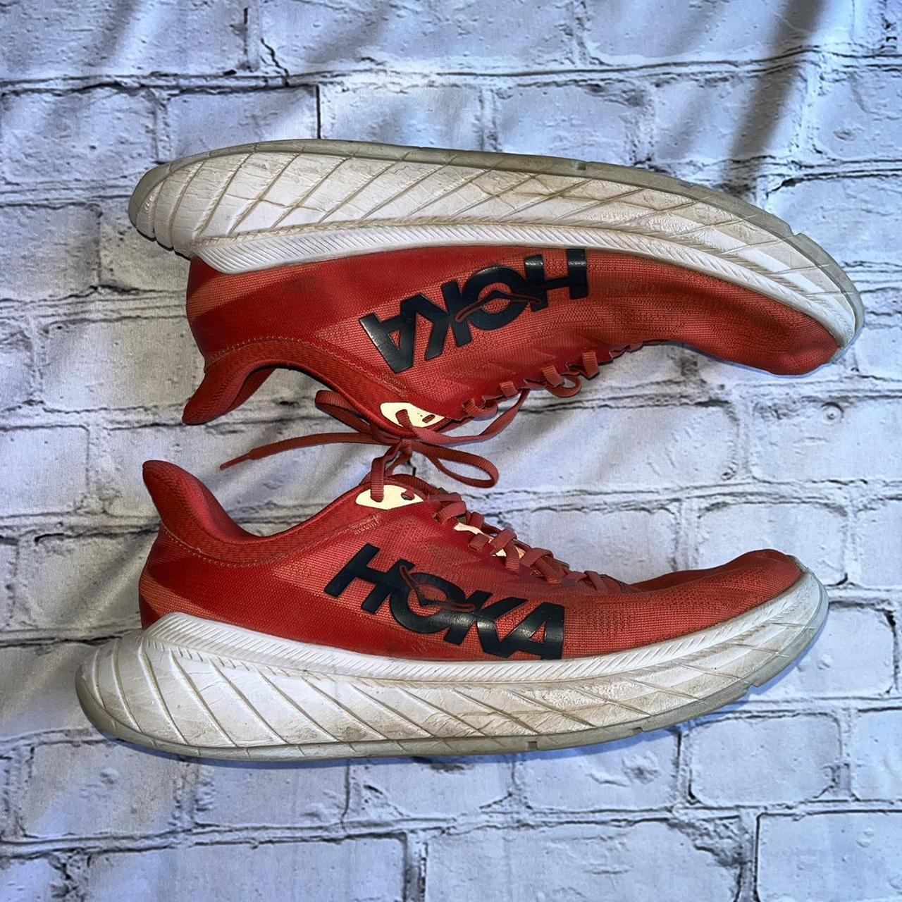 Hoka Carbon X 2 Shoes Mens 12 Red Running Sneakers... - Depop