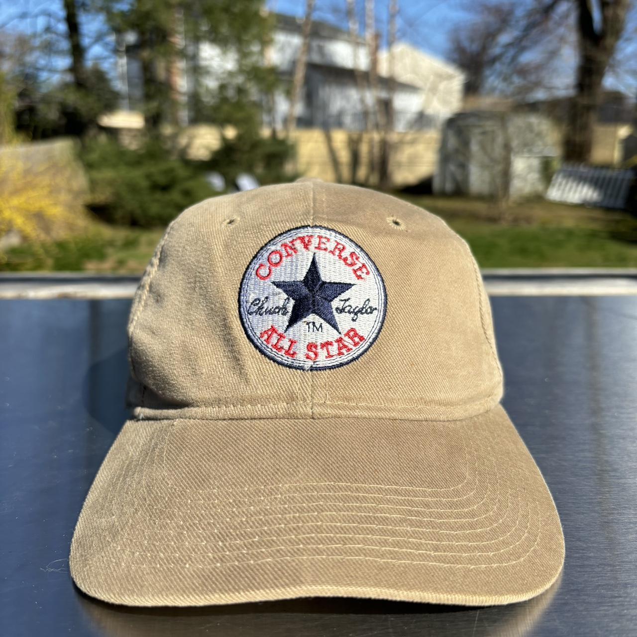 Vintage Converse Hat Tan - Depop