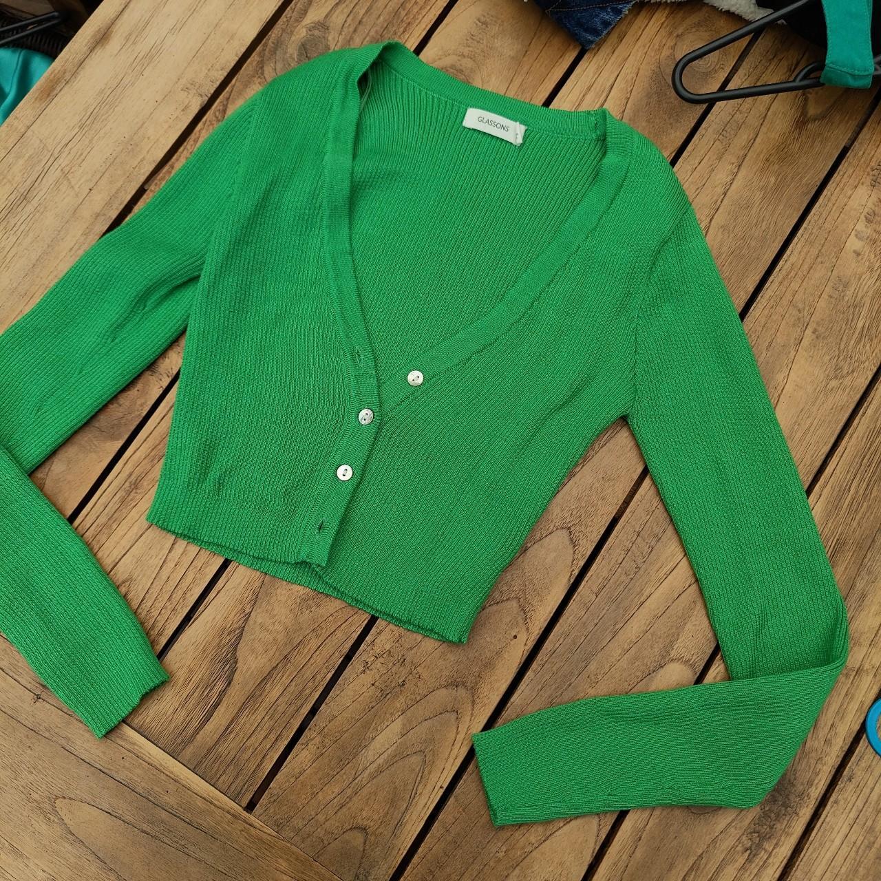 Glassons green long sleeve Size small - Depop
